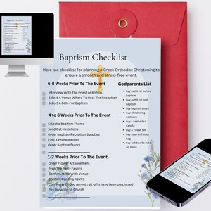 Personalized Baptism Checklist Template: Custom 2024 Planner (CANVA ...