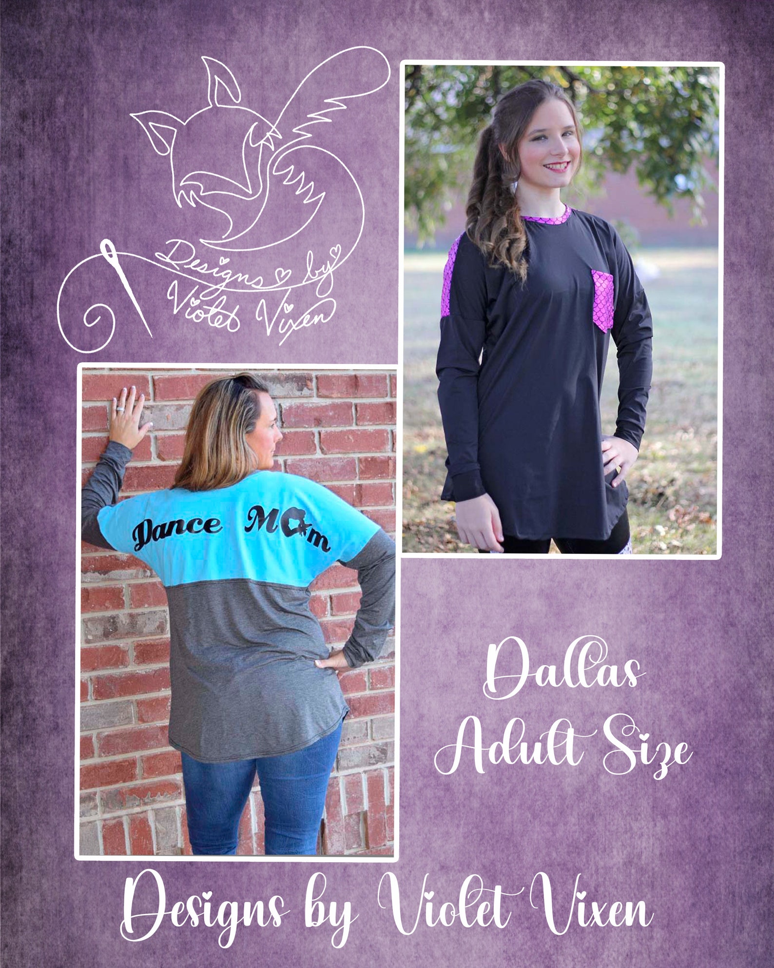 Dallas Spirit Jersey PDF Pattern Adult Sizes XXS-4X, Boutique Style, A0 ...