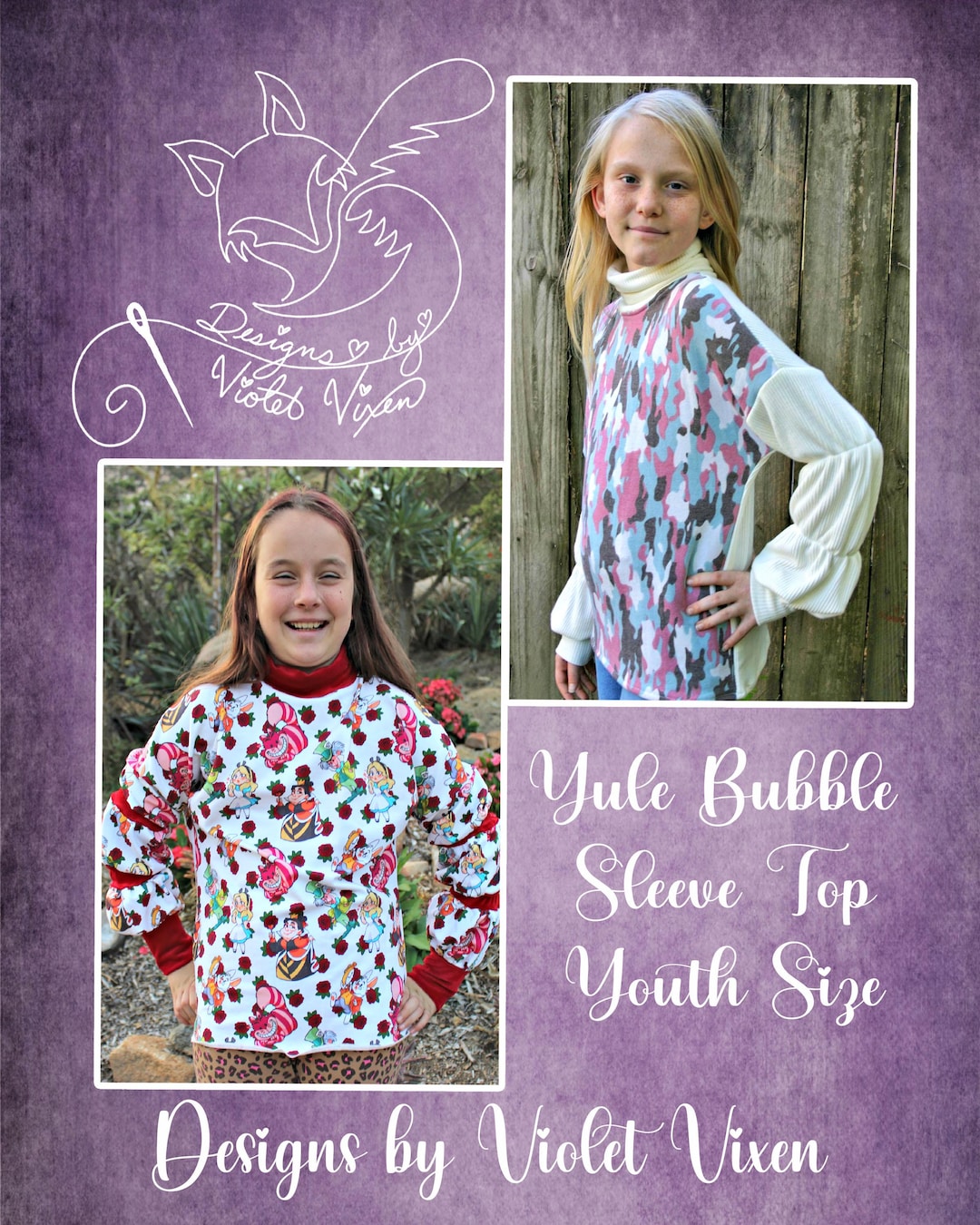 Yule Bubble Sleeve Top PDF Pattern Youth Sizes 2T-14, Boutique Style ...