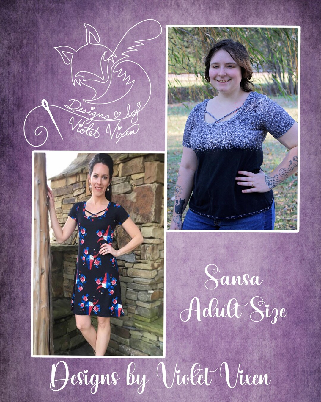 Sansa Strappy Top & Dress PDF Pattern Adult Sizes XXS-3X, Boutique ...