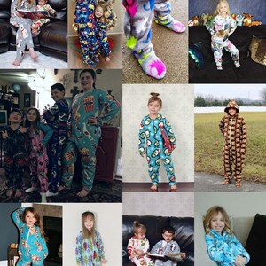 Colbie Footed Pajamas PDF Pattern Youth Sizes 2T-14, Boutique Style, A0 ...