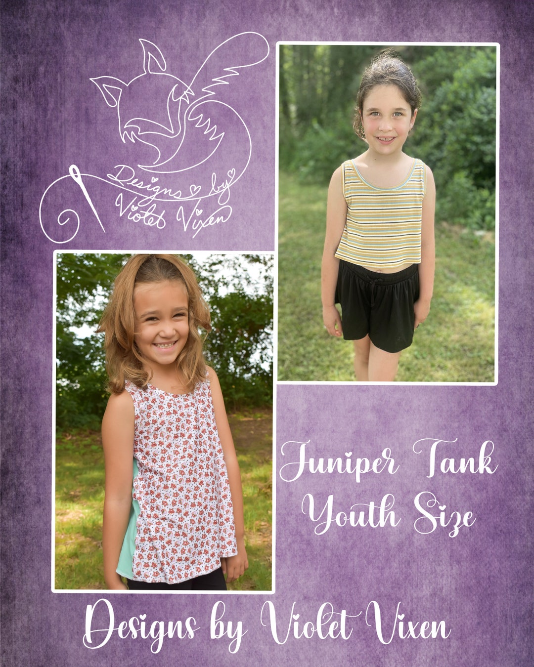 Juniper Tank PDF Pattern Youth Sizes 2T-14, Boutique Style, A0 and ...