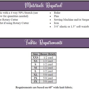 Tyson Boxer Briefs PDF Pattern Adult Sizes XXS-3X, Boutique Style, A0 ...