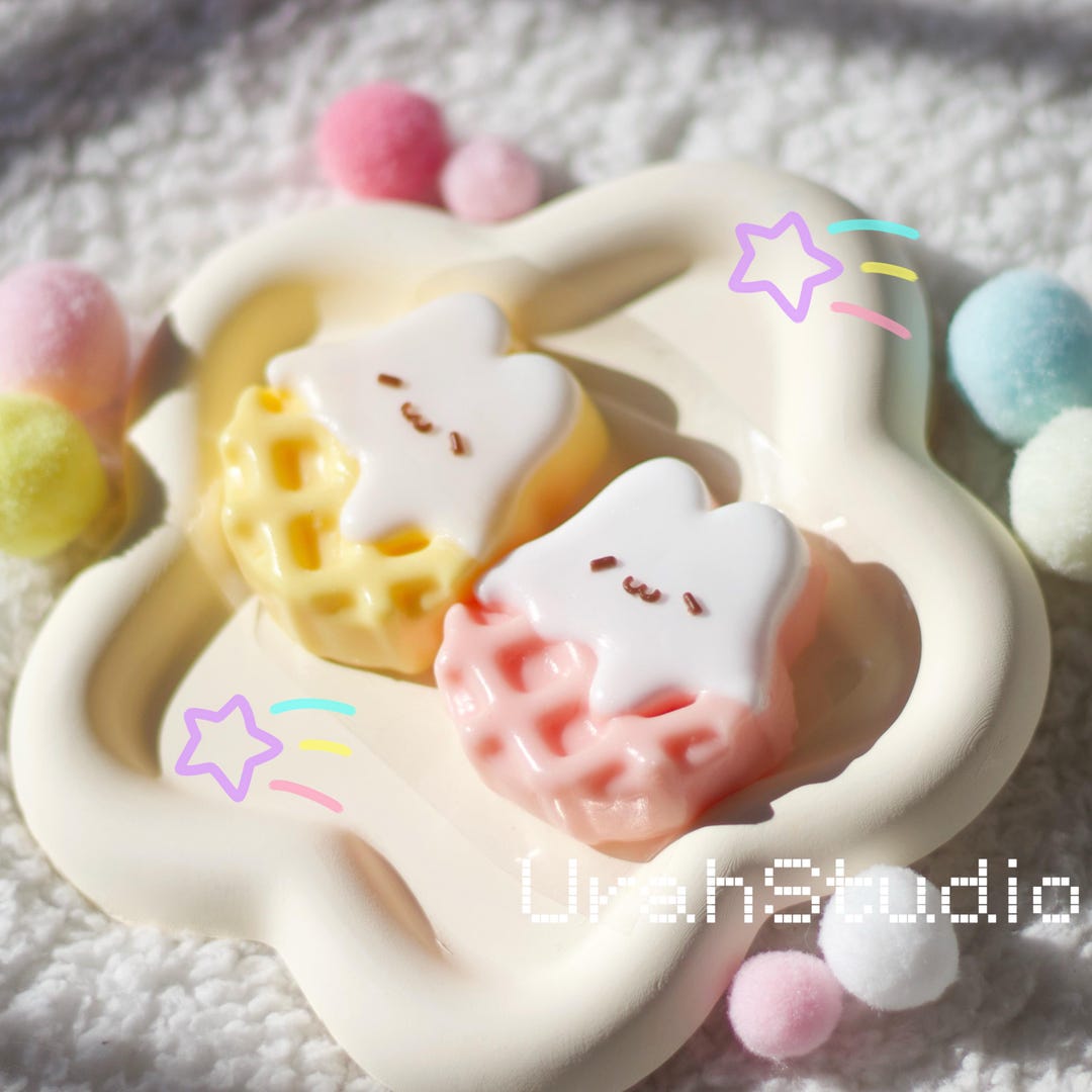 Bunny Waffle Squishy Toy | Hand-made | Stress Reliever | Slime Toy - Etsy
