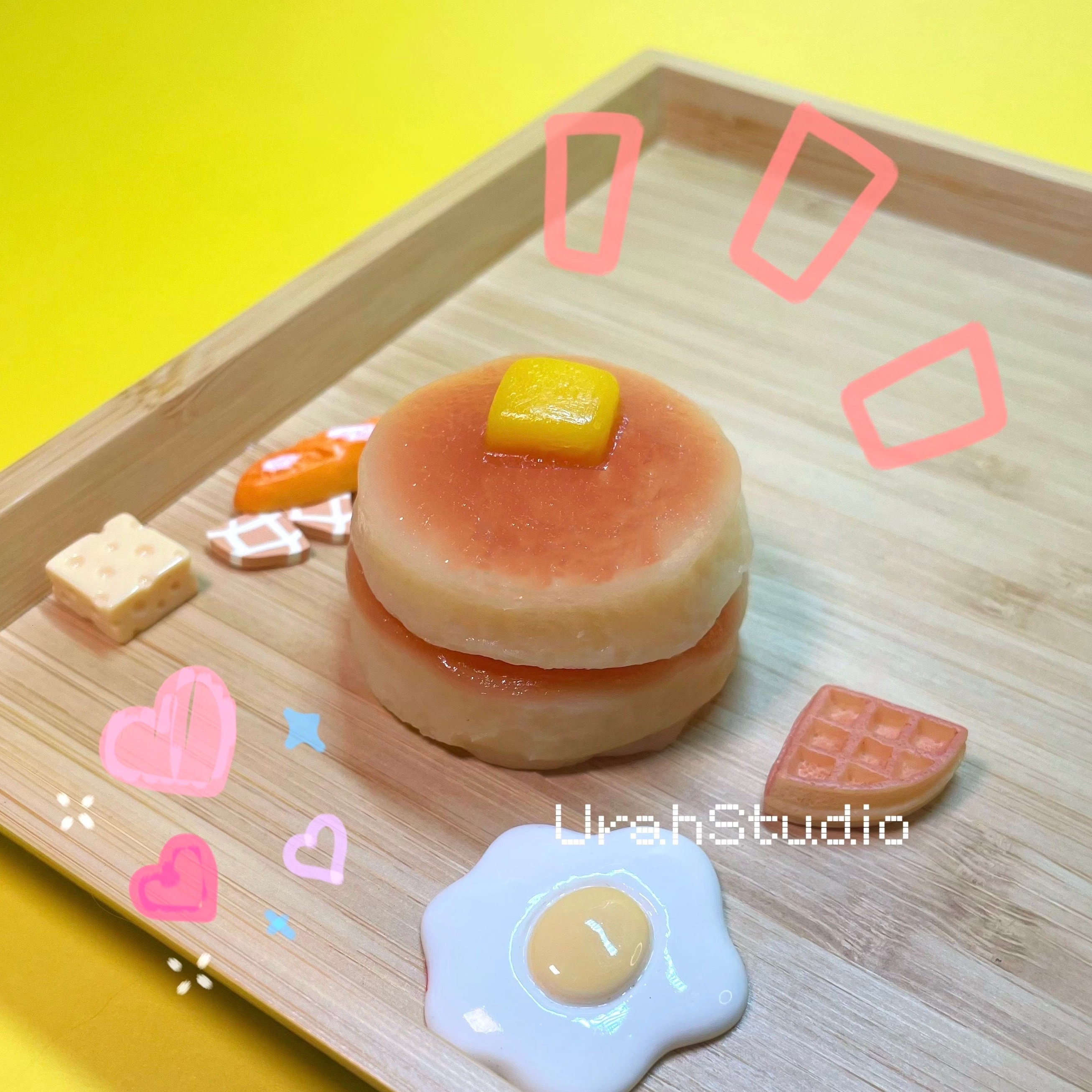 Pancake Squishy Toy Hand-made Stress Reliever Slime Toy - Etsy