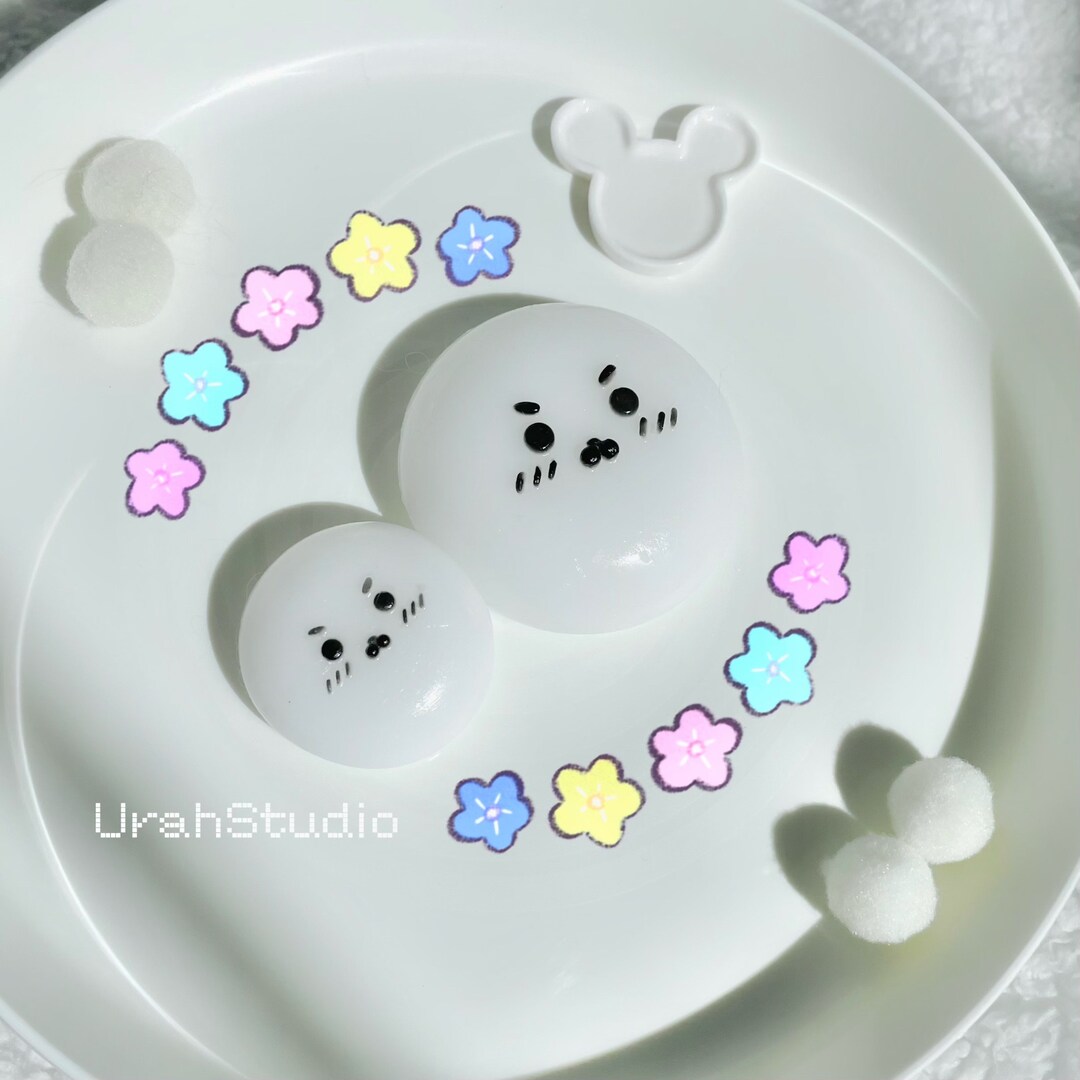 Mochi Seal Dango Squishy Toy | Hand-made | Stress Reliever | Slime Toy ...