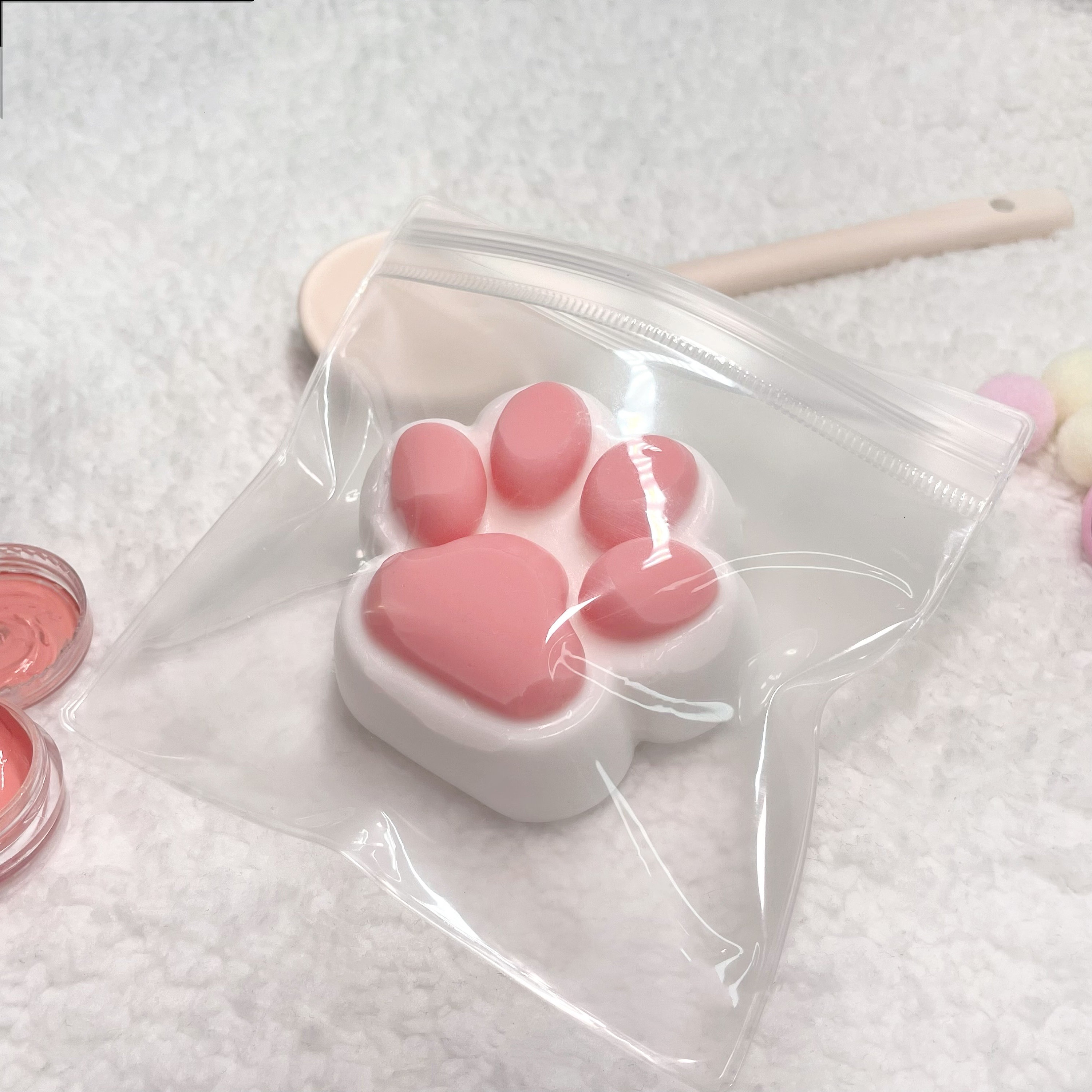 Peachy Cat Paw Squishy Toy | Hand-made | Stress Reliever | Slime Toy - Etsy