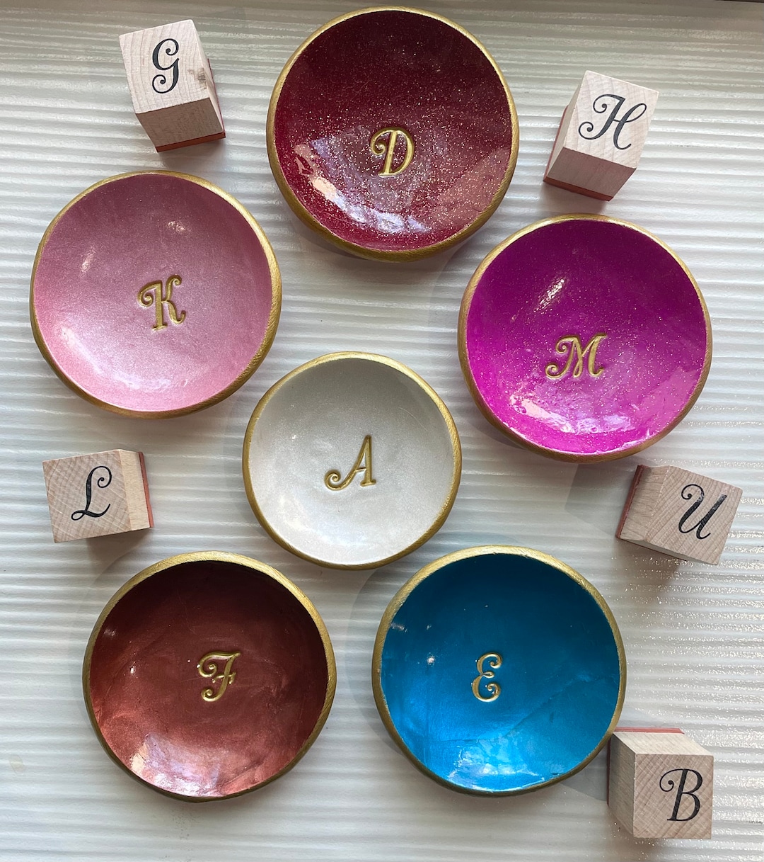 Trinket Dish, Jewelry Tray, Ring Dish, Decorative Tray Personalized 2-3 ...