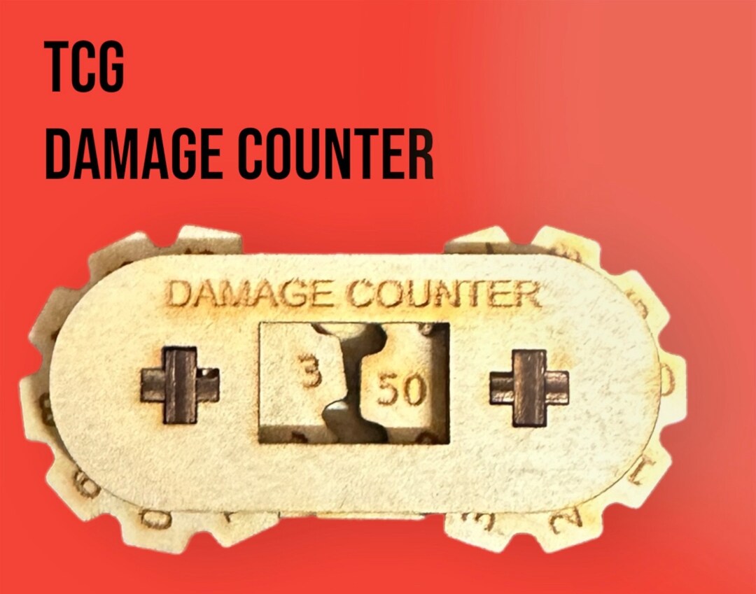 Trading Card Game Dial Damage Counters set of 6 - Etsy