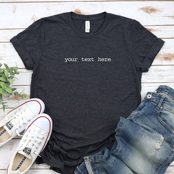 Custom Tshirt Typewriter Font - Etsy