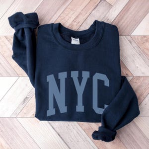 NYC Sweatshirt, New York Sweater, New York City Crewneck, Varsity ...