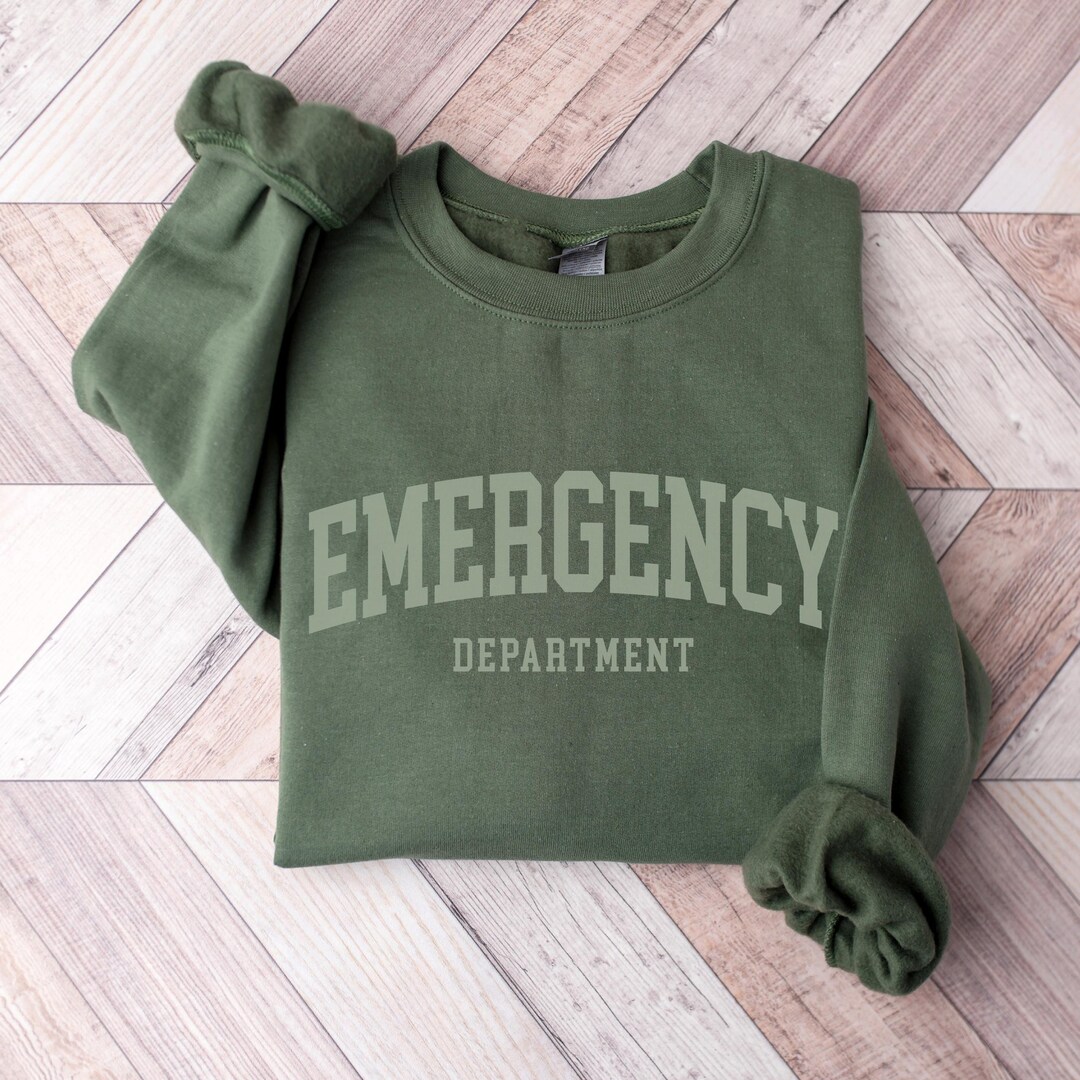 Emergency Department Sweatshirt, Emergency Nurse Sweater, ER Nurse ...