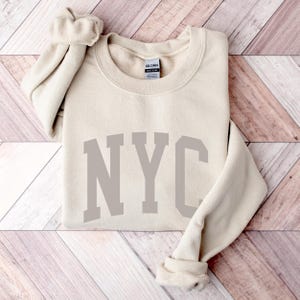 NYC Sweatshirt, New York Sweater, New York City Crewneck, Varsity ...
