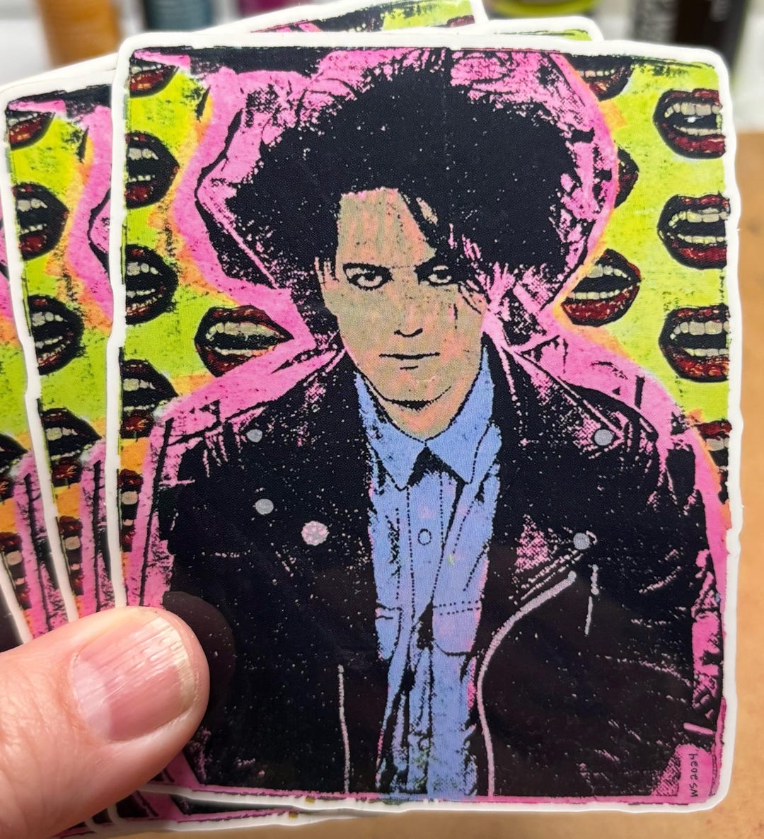 Large Robert Smith Sticker Gothic Rock Tribute Music Legend FREE ...