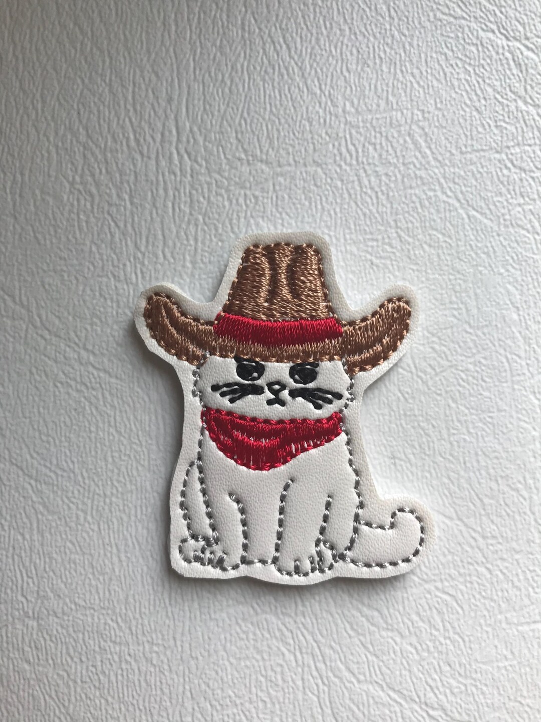 Cowboy Cat Feltie Western Kitty Applique Embellishments - Etsy