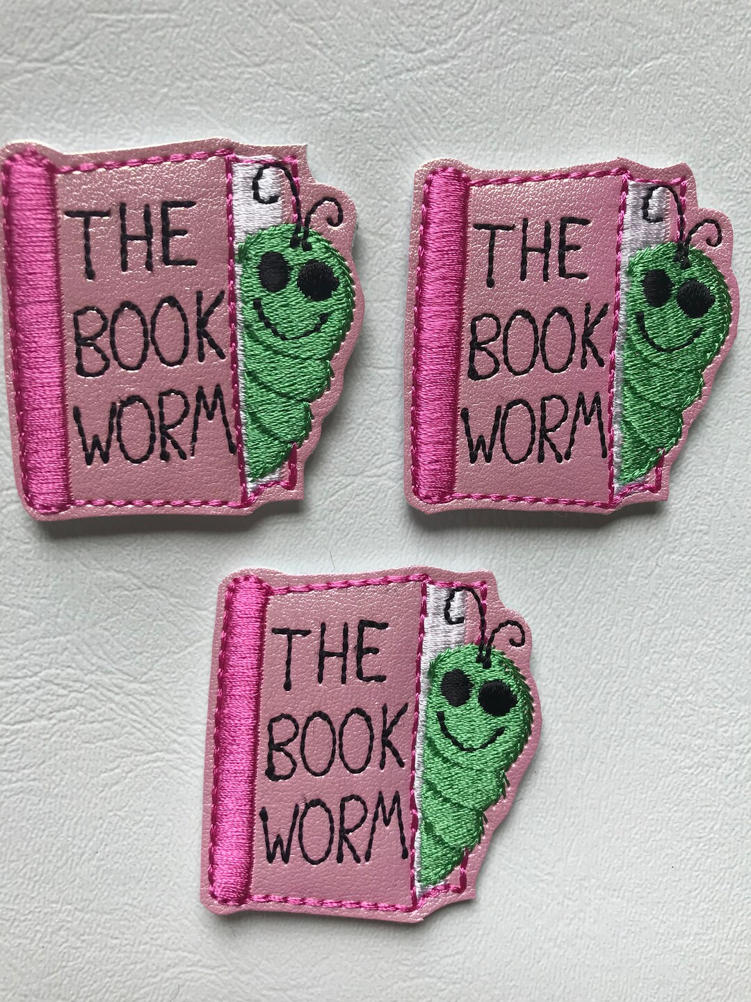 Bookworm Feltie School Applique Embellishments - Etsy