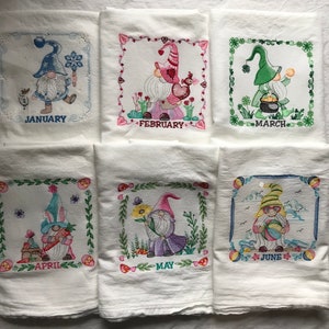 Months of the Year Kitchen Towels - Etsy