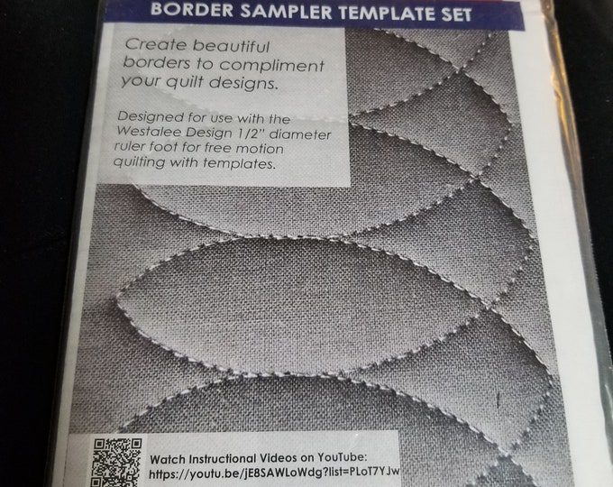 Westalee Border Sampler Template Ruler Set for Domestic Machine ...