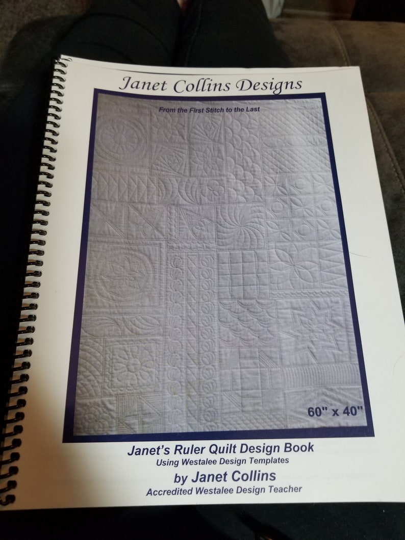 Janet Collins Ruler Quilt Design Book for Domestic Machine Quilting - Etsy