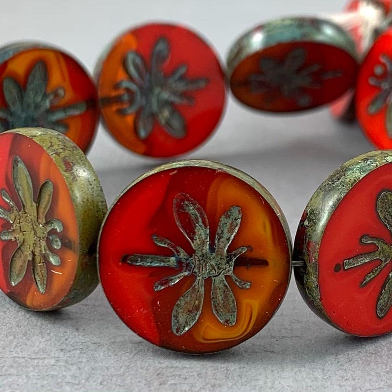 Beads Variegated Orange - Etsy