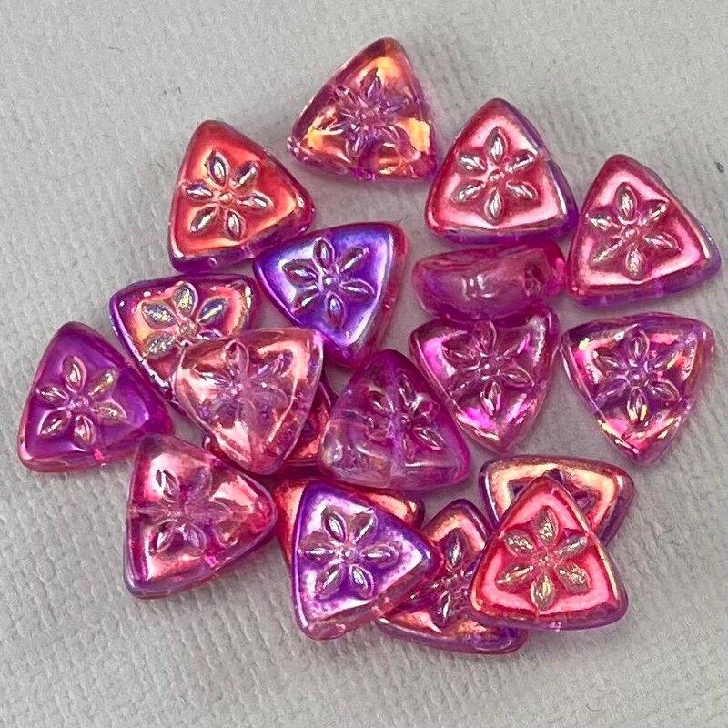 Triangle Czech Beads - Etsy