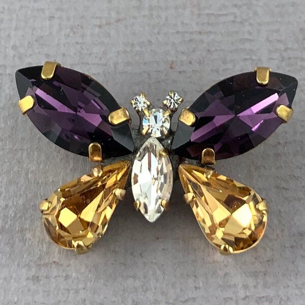 Rhinestone Button - Etsy