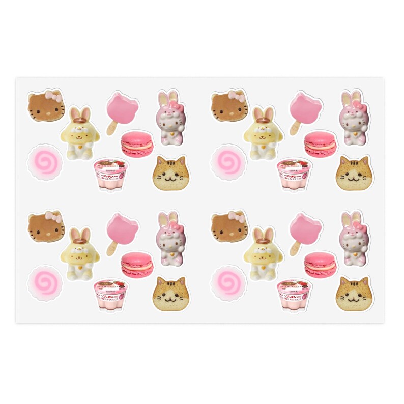 Hello Kitty Sticker Sheet - Etsy