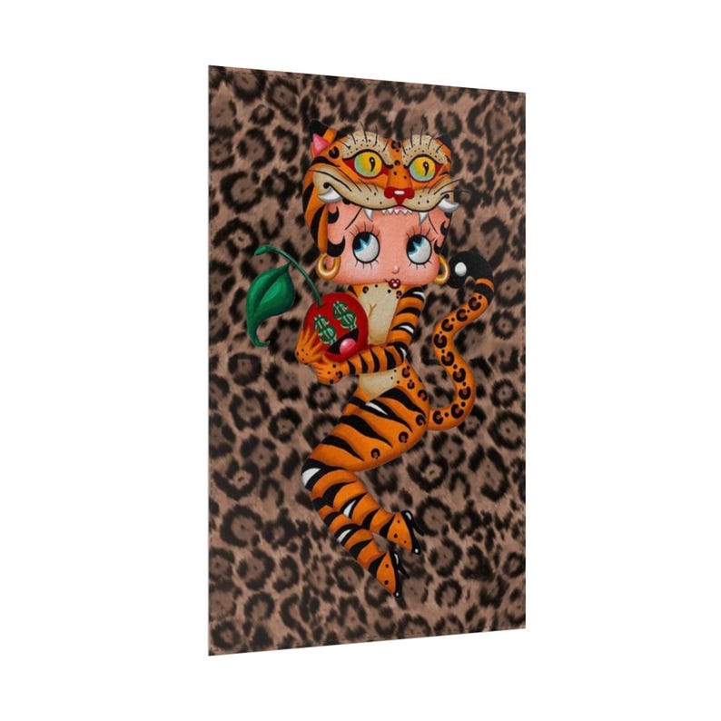 Leopard Betty Boop Poster - Etsy