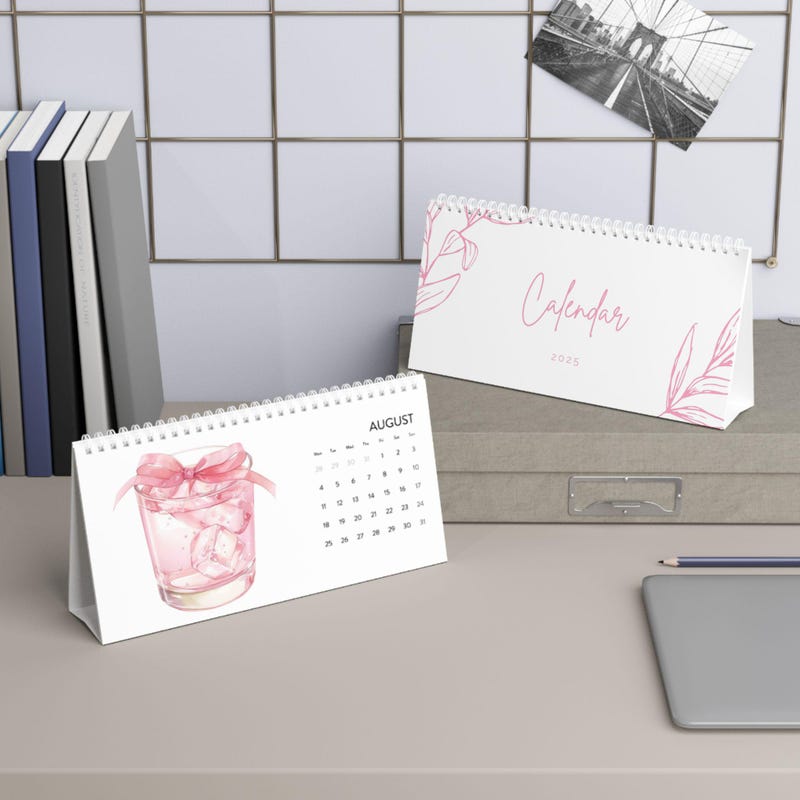 Pink Calendar - Etsy