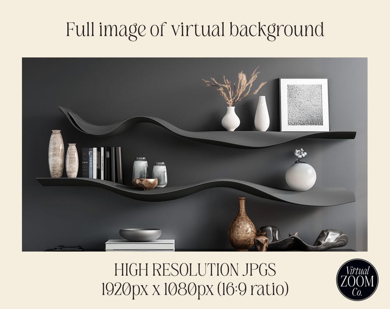 Zoom Background Black Zoom Home Office Virtual Background Black Room ...