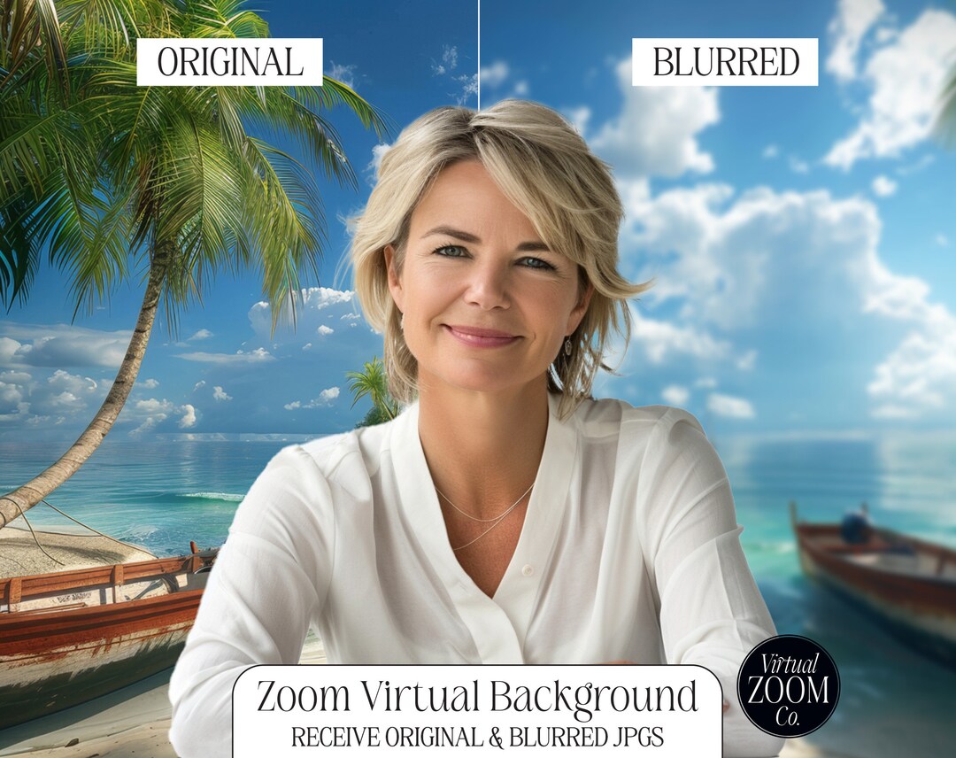 Zoom Background Beach Zoom Background Virtual Background Zoom Meeting ...