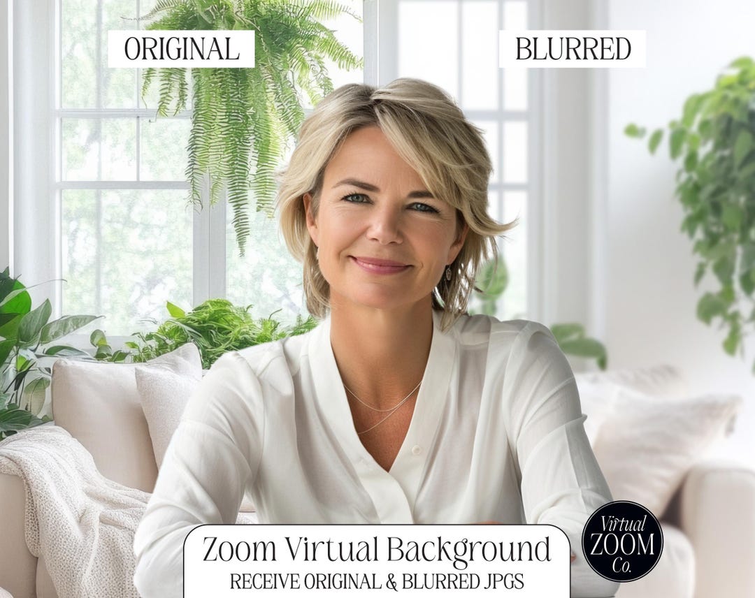 Zoom Background Plant Room Professional Zoom Window View Background ...