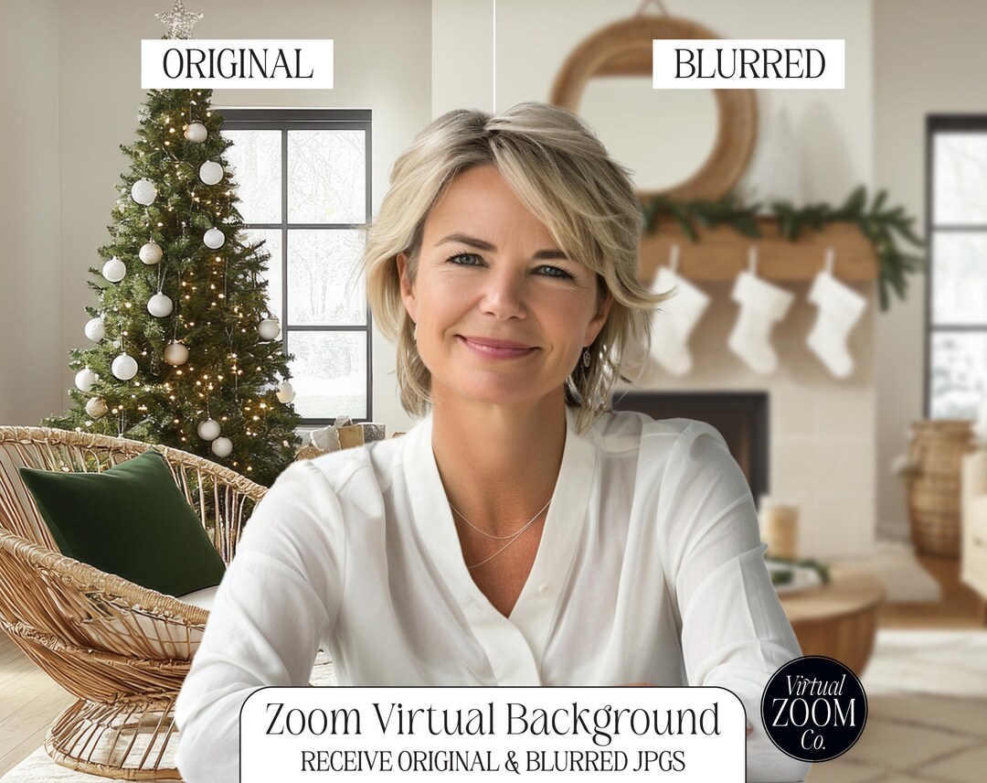 Zoom Background Christmas Zoom Winter Home Virtual Background Christmas ...