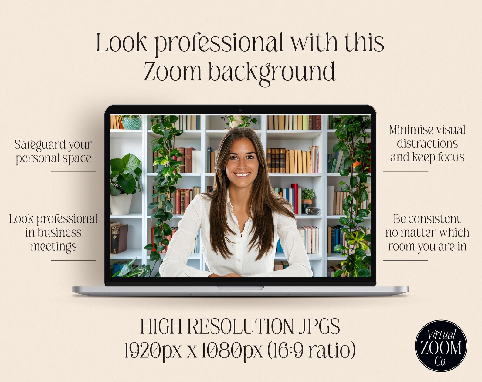 Zoom Background Colored Books on Bookshelf Zoom Professional Zoom Photo ...
