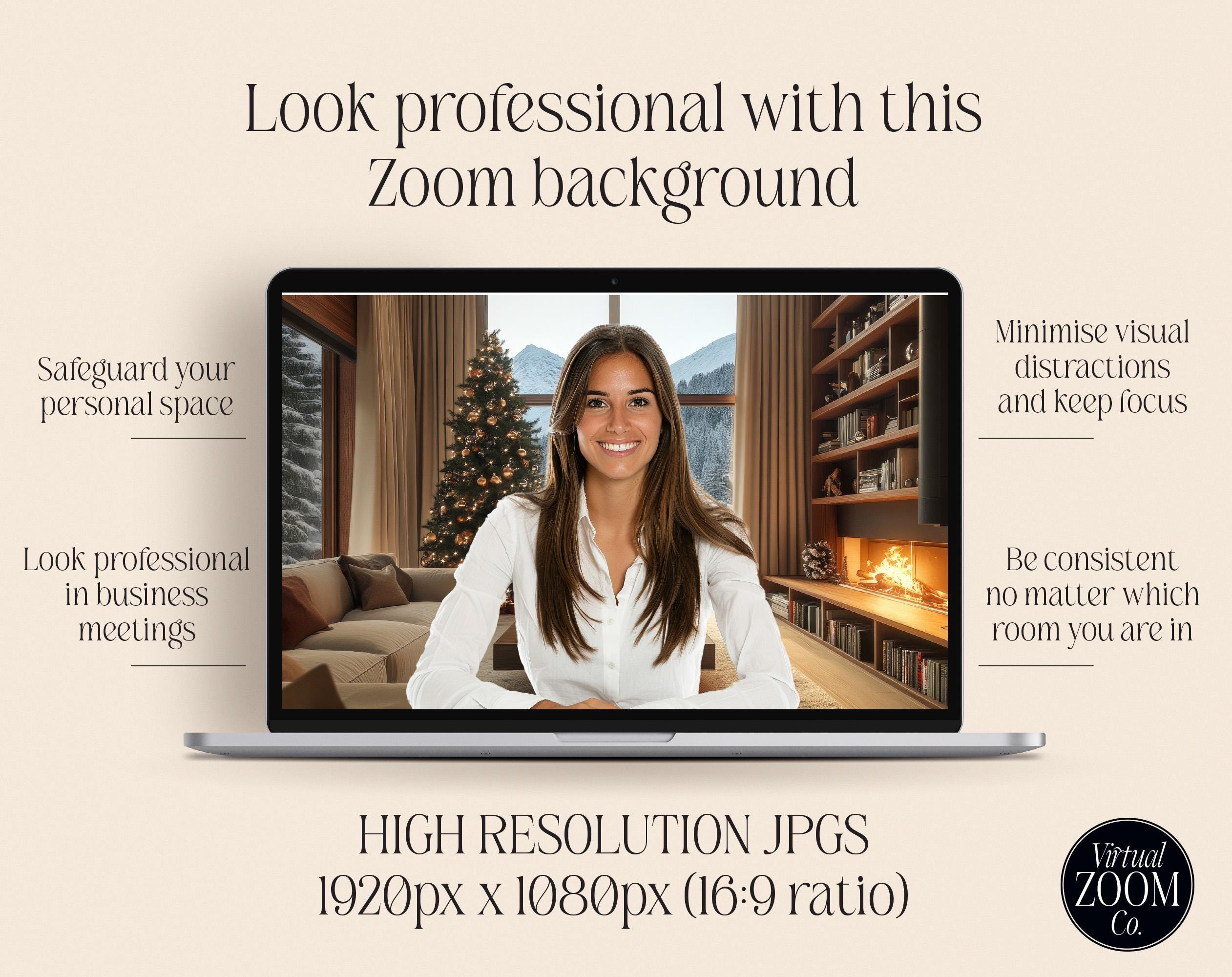 Zoom Background Christmas Zoom Winter Home Virtual Background Winter ...