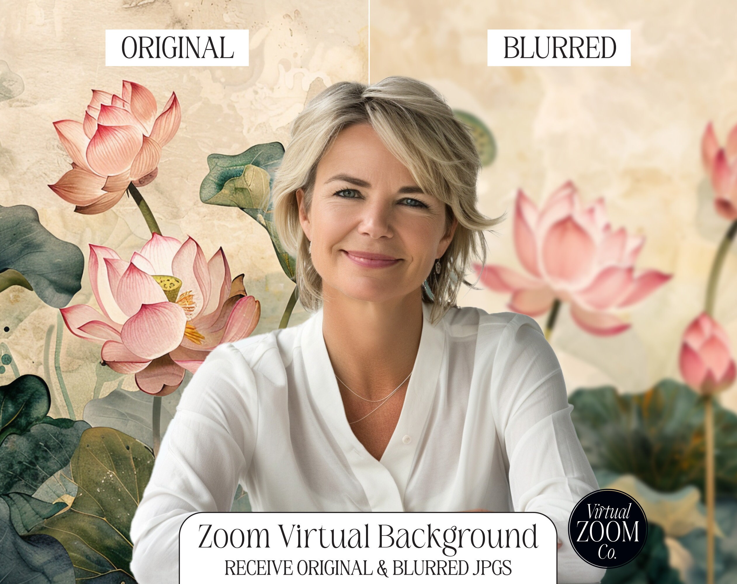Zoom Background Lotus Water Garden Zoom Image Japanese Water Lilies ...