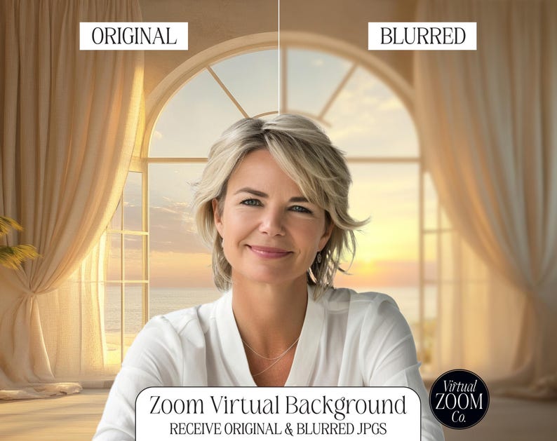 Zoom Background Tuscan Villa Home Sunset Views Virtual Background Ocean ...