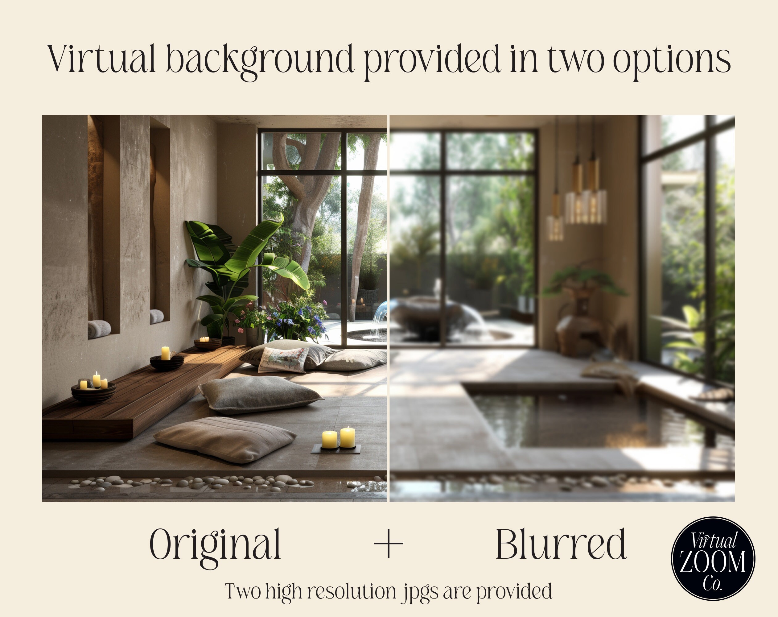 Zoom Background Wellness Retreat Zoom Virtual Background Zen Zoom Spa Retreat Image Zoom Calming ...