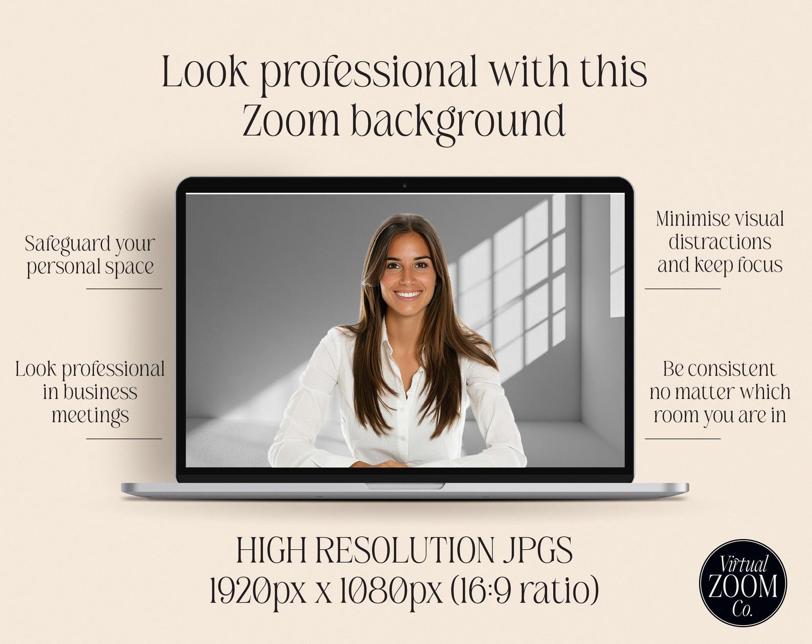 Zoom Background Window Zoom Minimalist Office Background Zoom ...