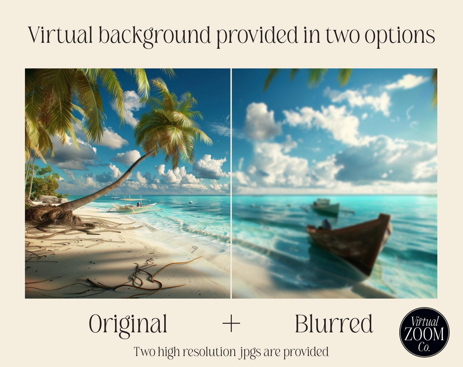 Zoom Background Beach Zoom Virtual Background Beaches Zoom Tropical ...
