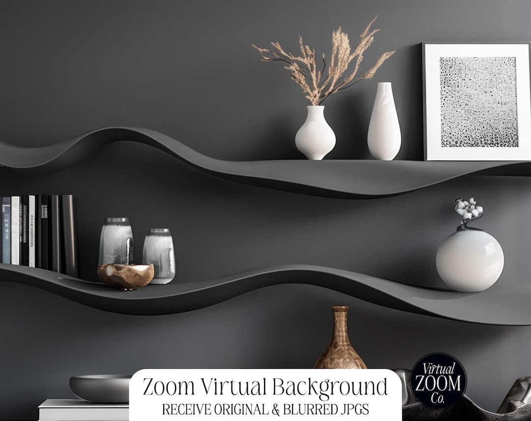 Zoom Background Black Zoom Home Office Virtual Background Black Room ...