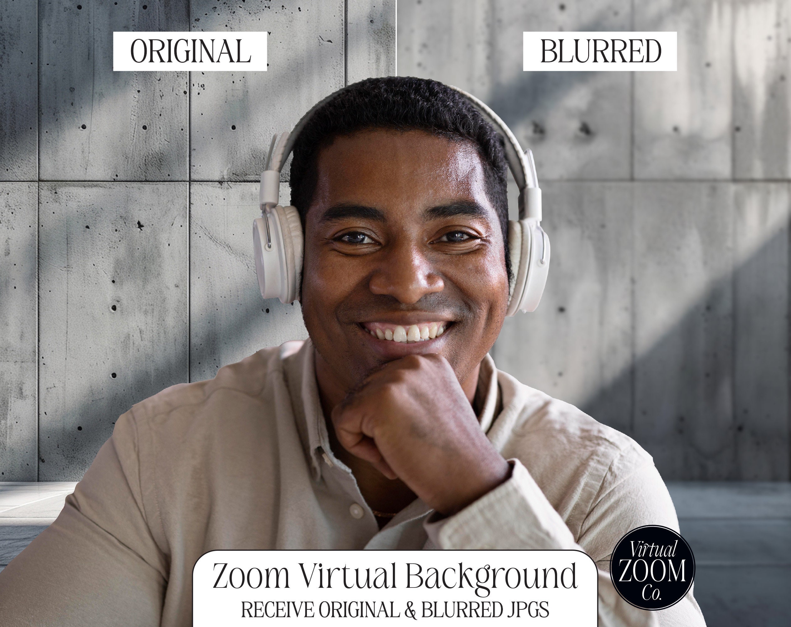 Zoom Background, Concrete Room, Grey Walls, Concrete Wall Zoom ...