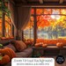 Zoom Background Cabin With Pumpkins Virtual Background Fall Trees Zoom ...