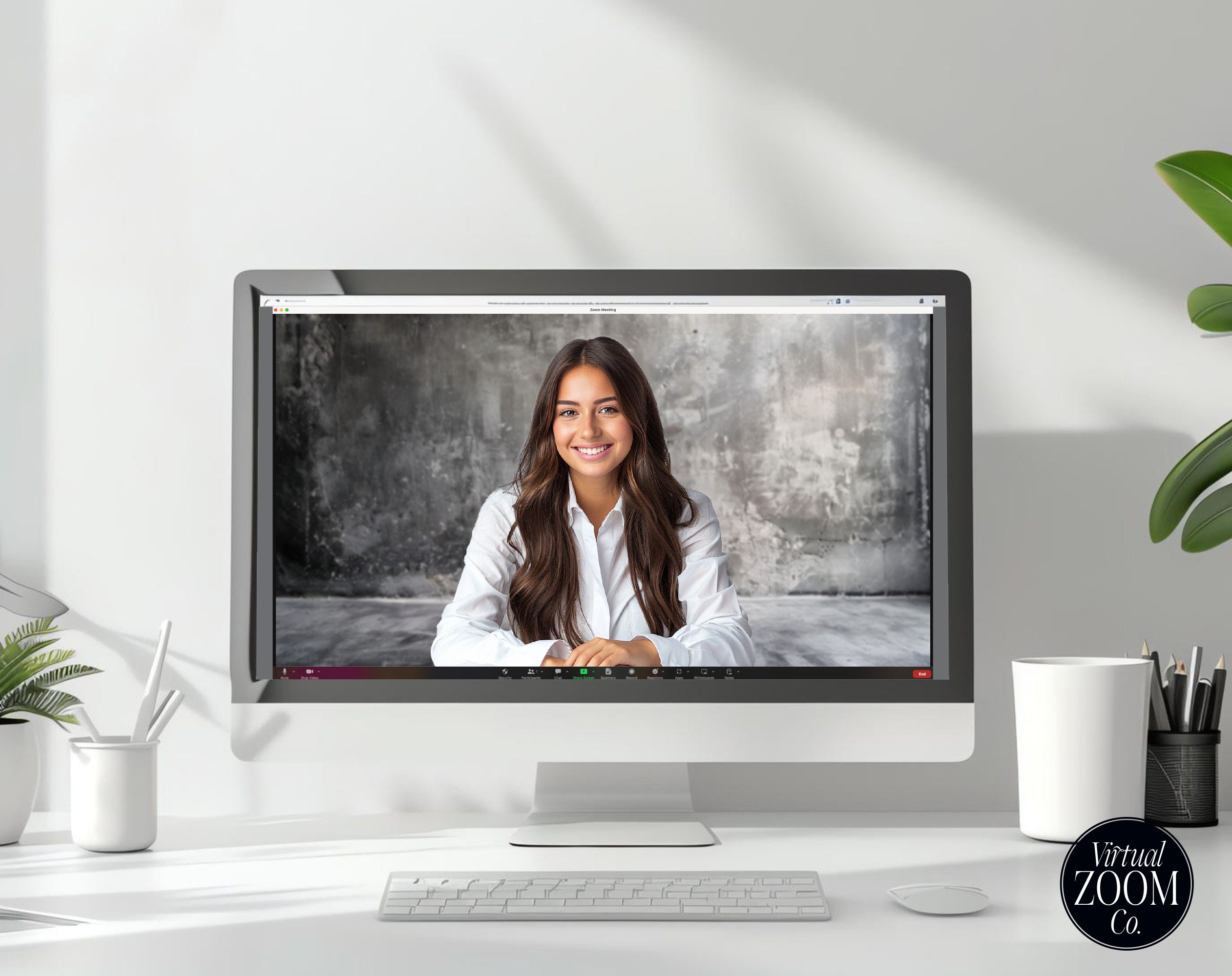 Zoom Background Concrete Wall Zoom Office Background Zoom for Men ...