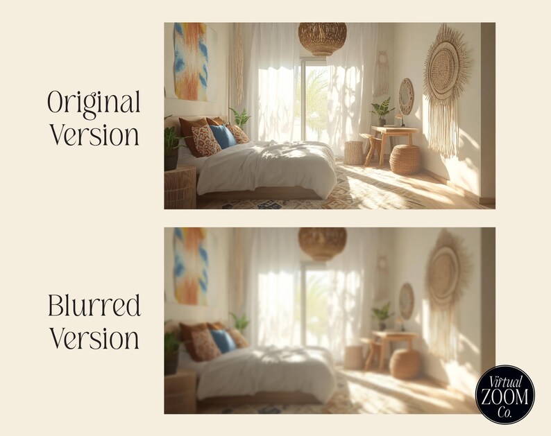 Zoom Background Boho Bedroom Home Zoom Virtual Background Zoom Indoor ...