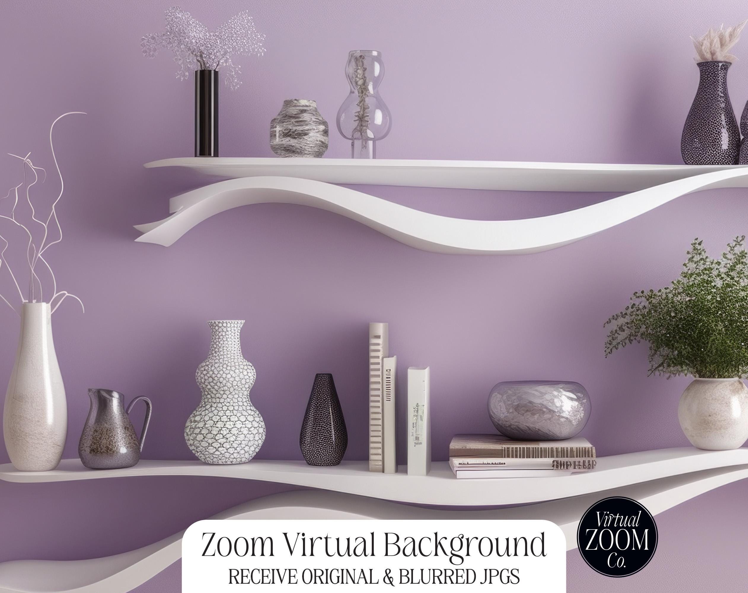 Zoom Background Purple Zoom Home Office Virtual Background Purple Room ...