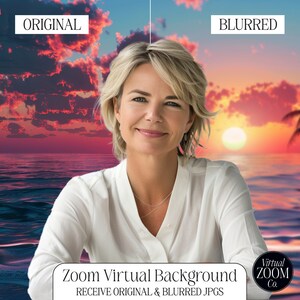 Zoom Background, Sunset Zoom Background, Virtual Background, Zoom ...