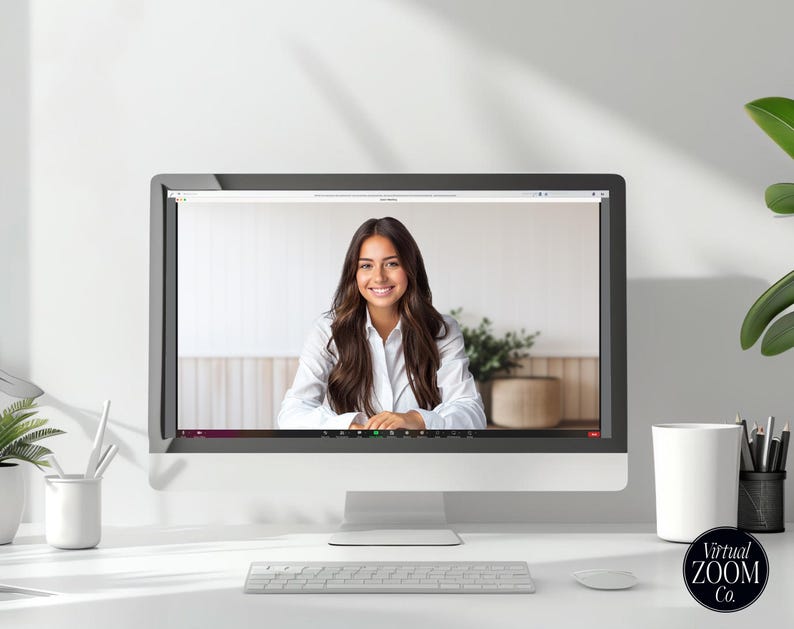 Zoom Background Neutral Wall Zoom Minimalist Office Background Zoom ...