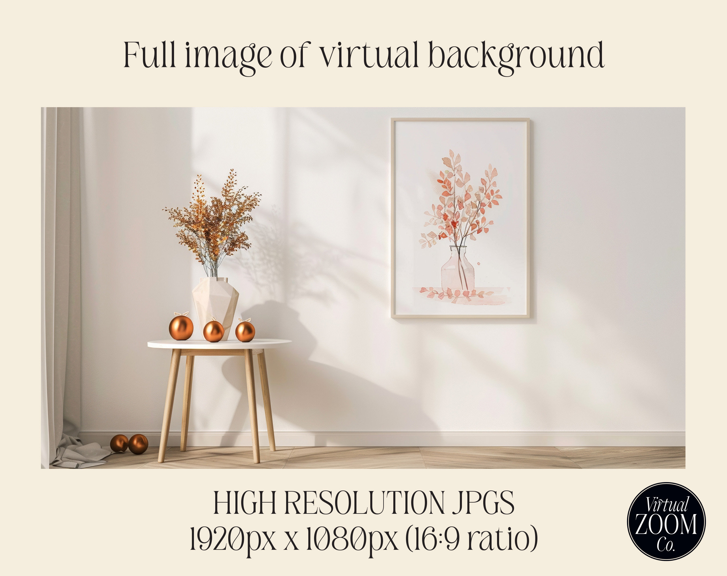 Zoom Background Professional Zoom Background Luxury Home Rose Gold Zoom ...