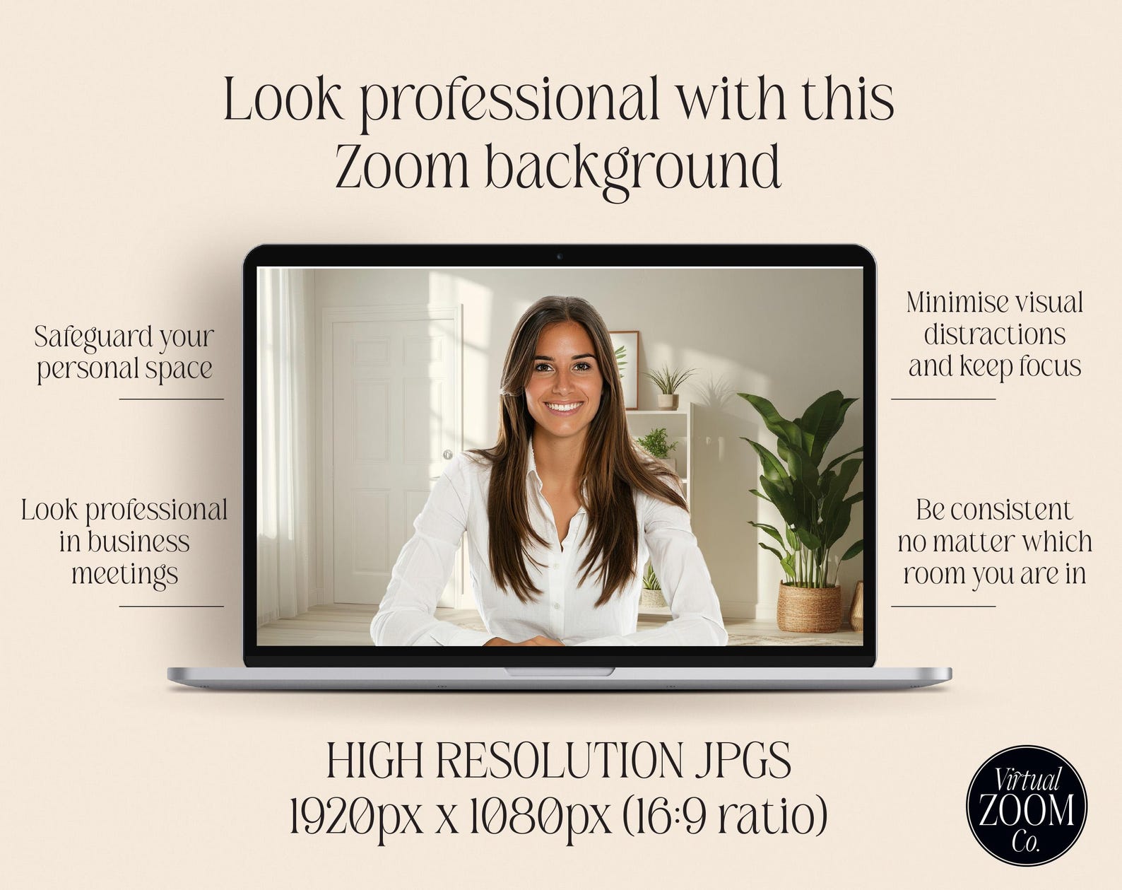 Zoom Background Home Office Professional Zoom Background Virtual ...